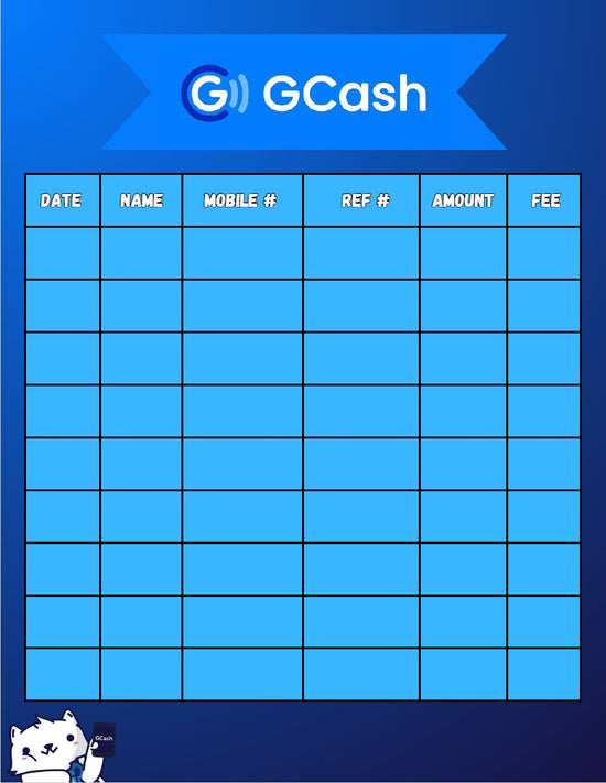Gcash Transaction Record Book – Guiding Millennials